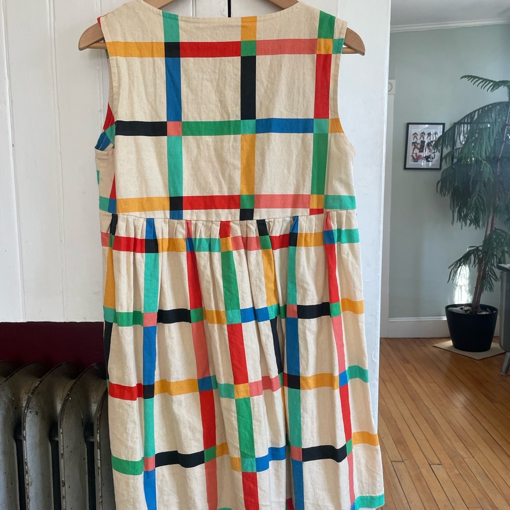 Era Fibers Bobbie Dress In Chunky Window Pane Small, … - Gem